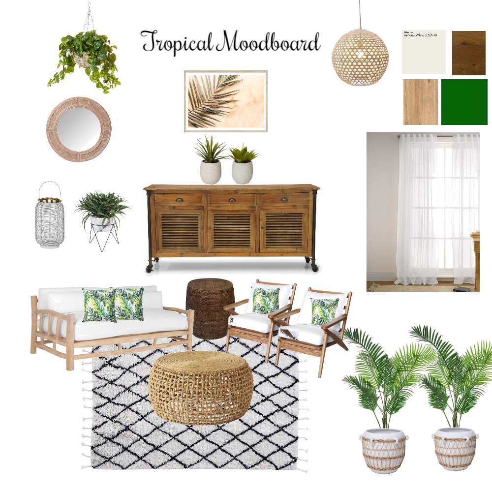 Tropical Moodboard 2 Interior Design Mood Board by anjum - Style Sourcebook