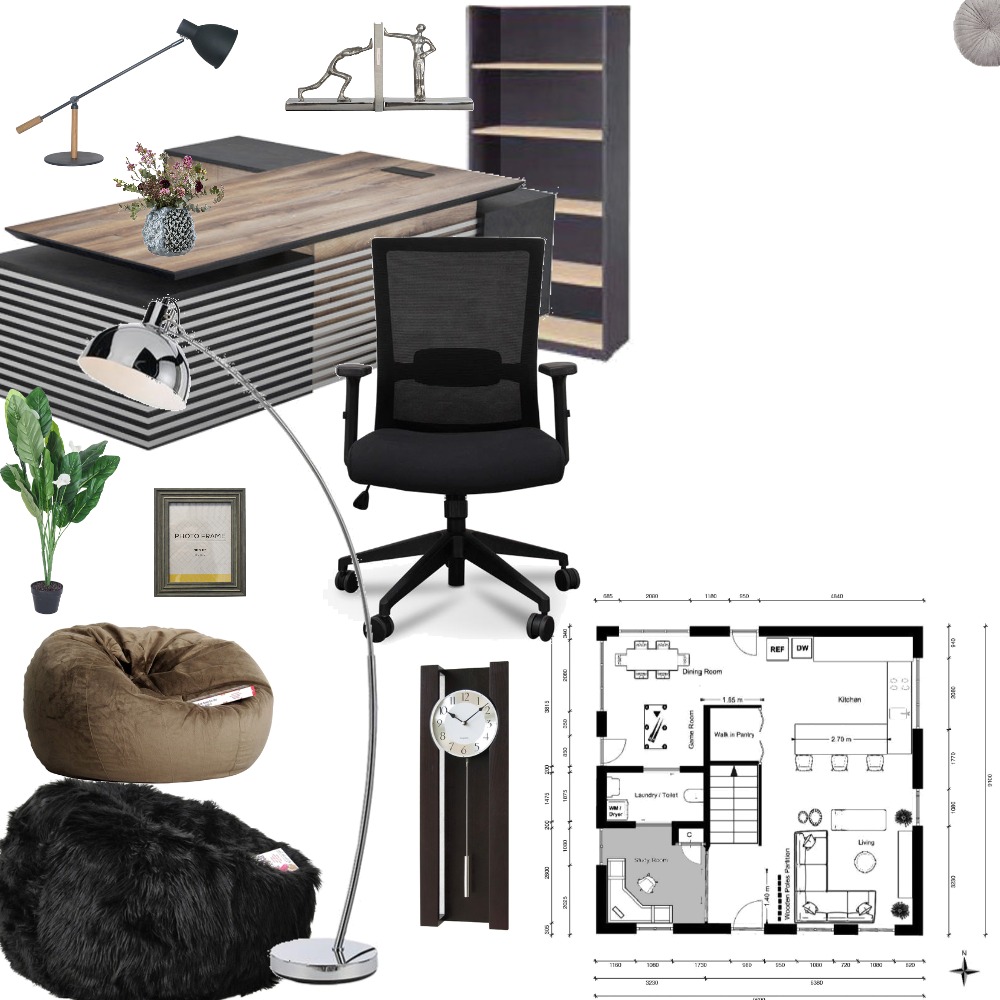 StudyRoom Interior Design Mood Board by CocoLeong - Style Sourcebook