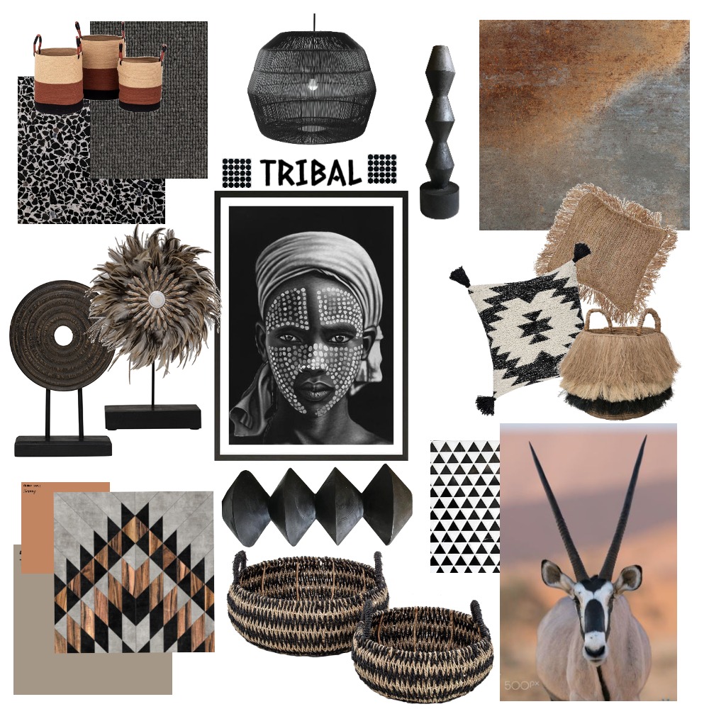tribal Interior Design Mood Board by georgiamurphy - Style Sourcebook