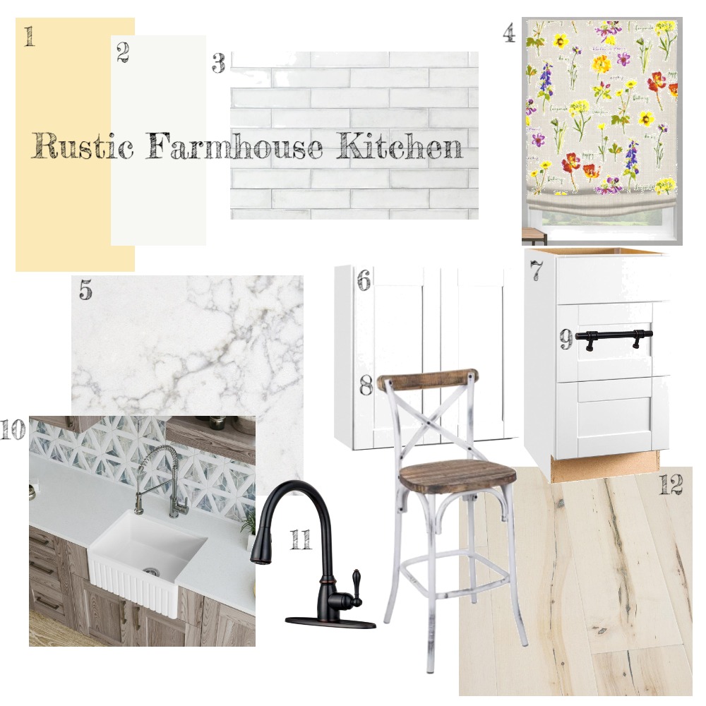 Rustic Farmhouse Kitchen Interior Design Mood Board by Newgirl1994 ...