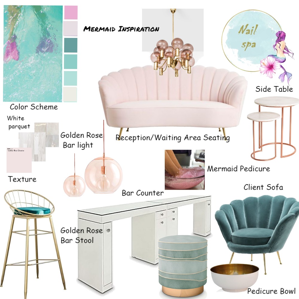 Mermaid theme Interior Design Mood Board by Rasha94 - Style Sourcebook