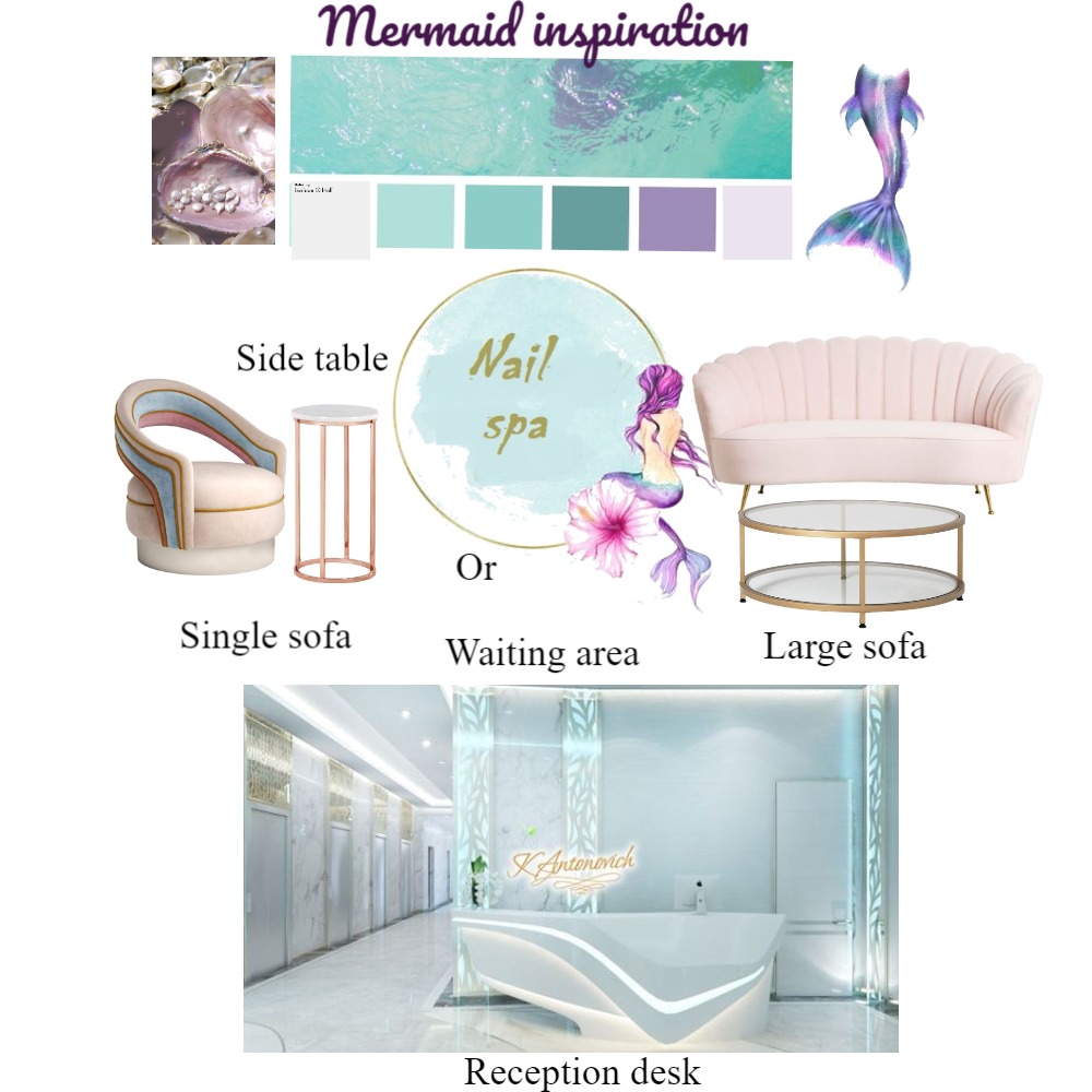 Mermaid theme Interior Design Mood Board by Rasha94 - Style Sourcebook