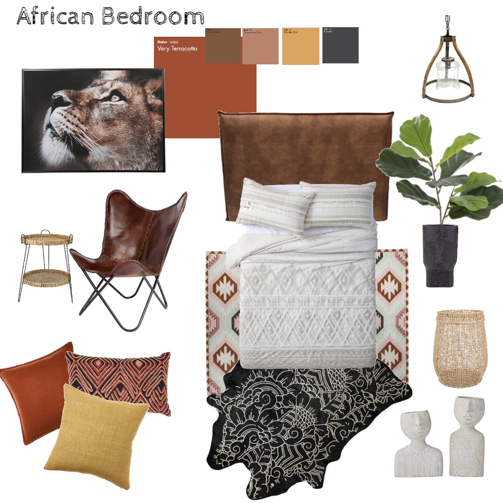 African 1 Interior Design Mood Board by olgaluciagil - Style Sourcebook
