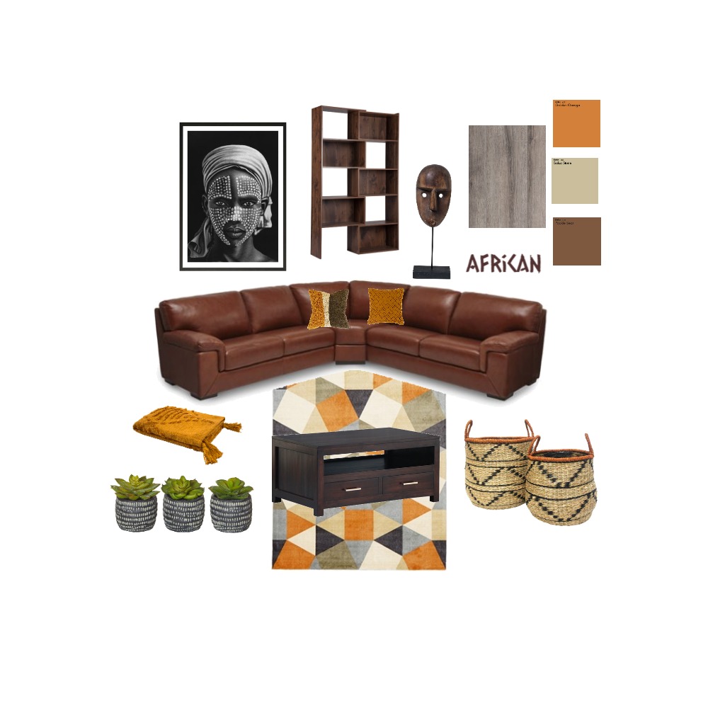 African Mood board Interior Design Mood Board by Corleen - Style Sourcebook