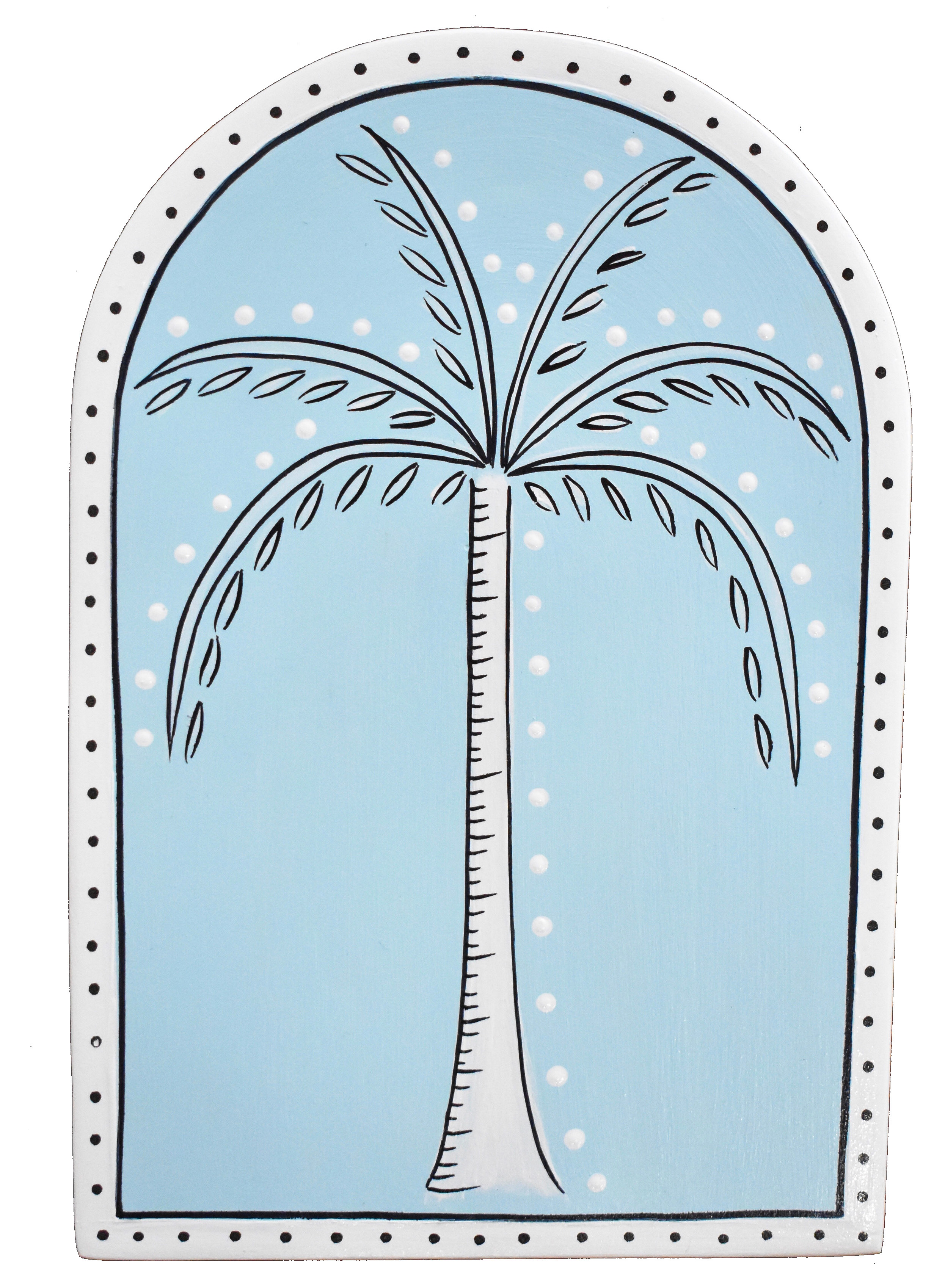 Summer Palm Tree Wall Tile - Baby Blue by My Kind of Bliss - Style ...