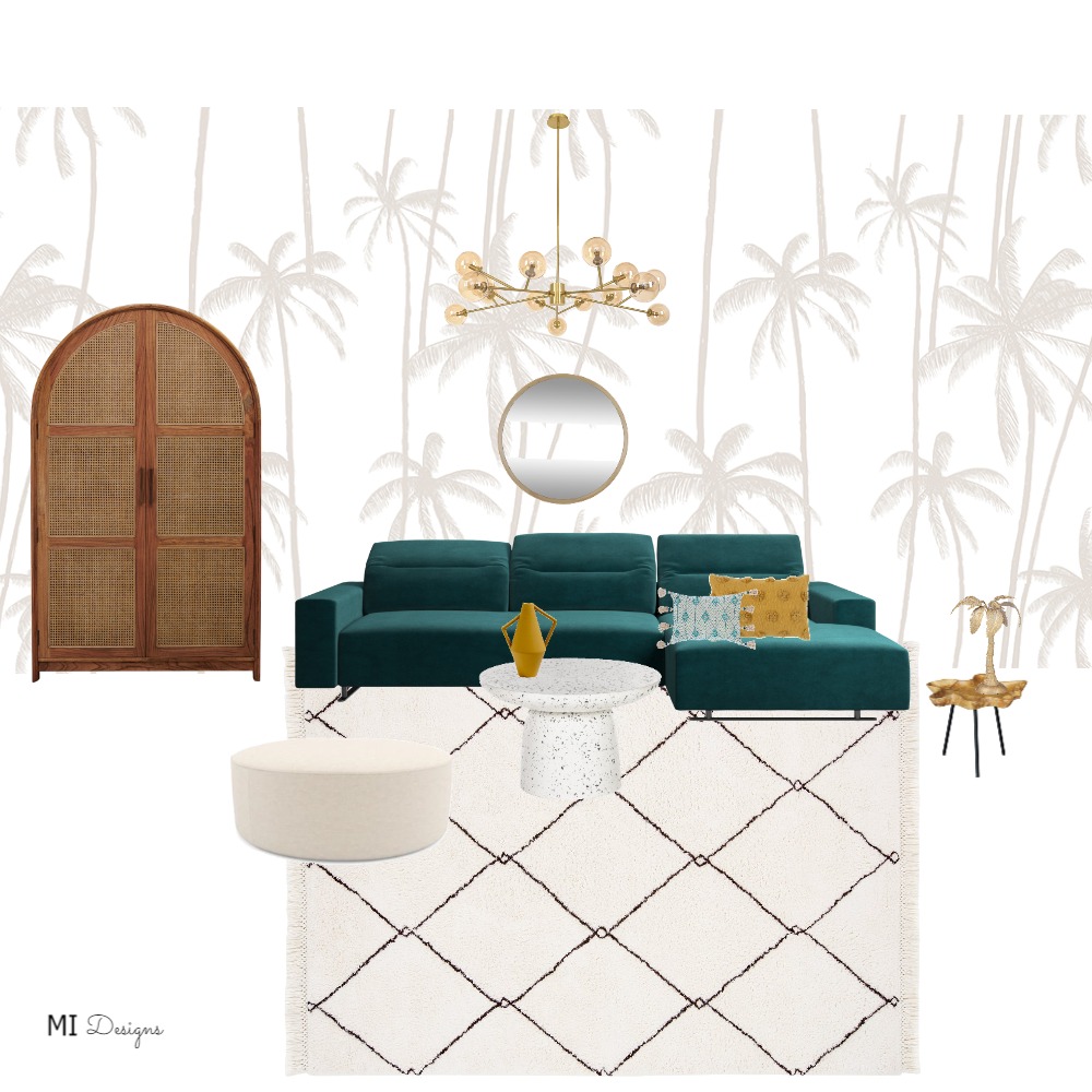 Mid Century Modern Style Interior Design Mood Board by mariassadesigns ...