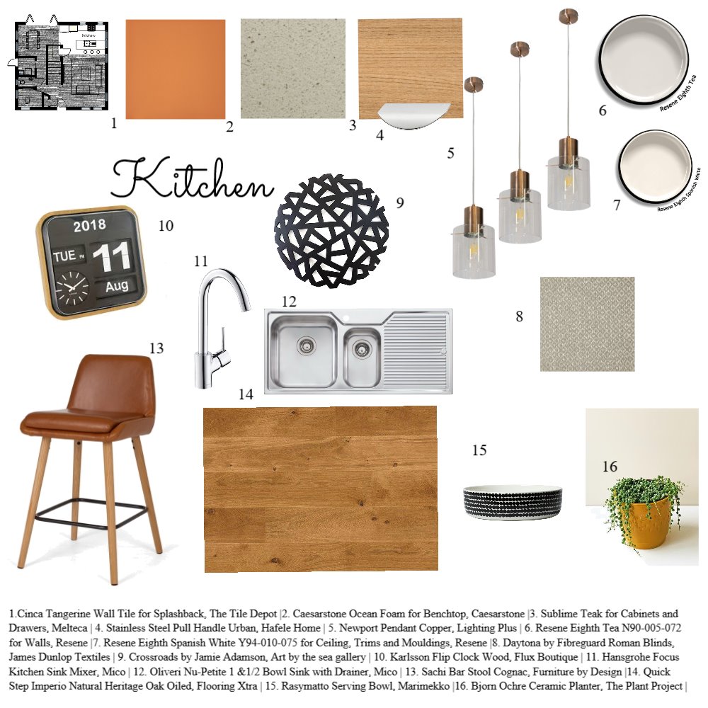 Kitchen Interior Design Mood Board by Makiko - Style Sourcebook