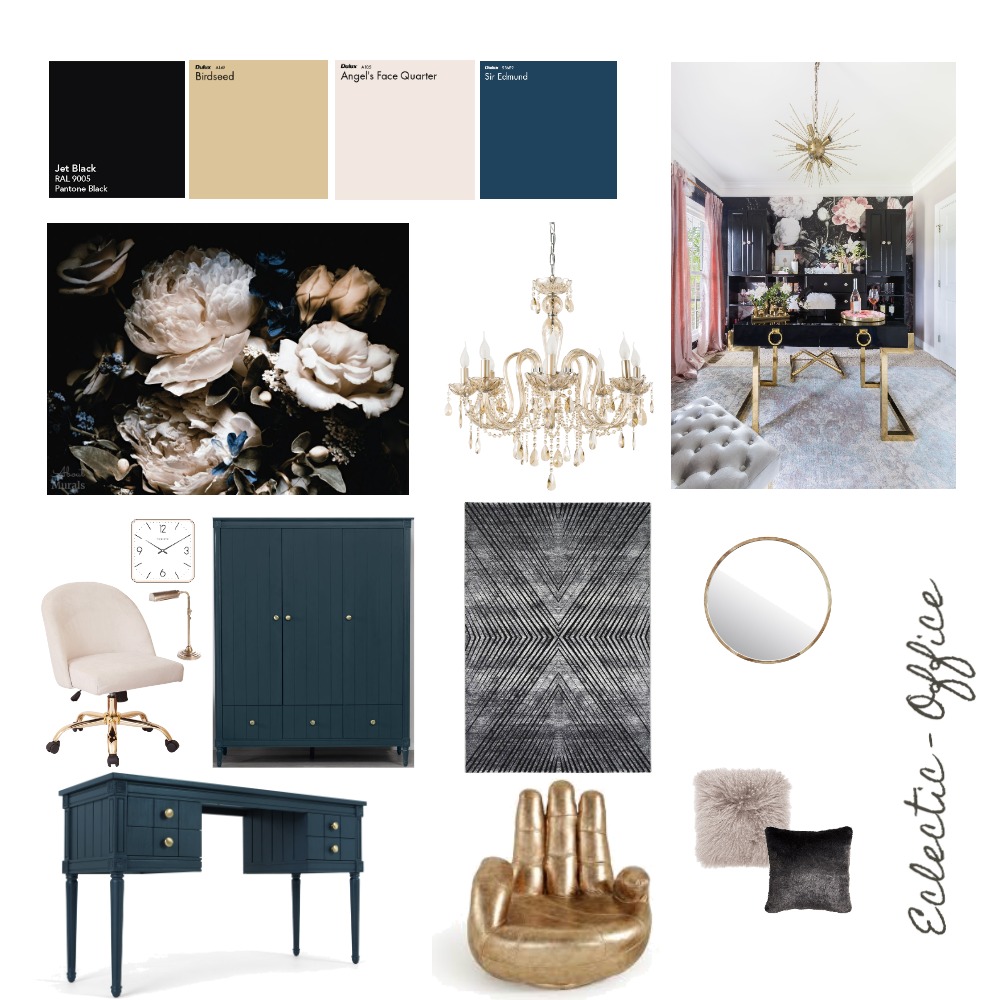 Eclectic Office Interior Design Mood Board by Emani Hamouda | Style ...