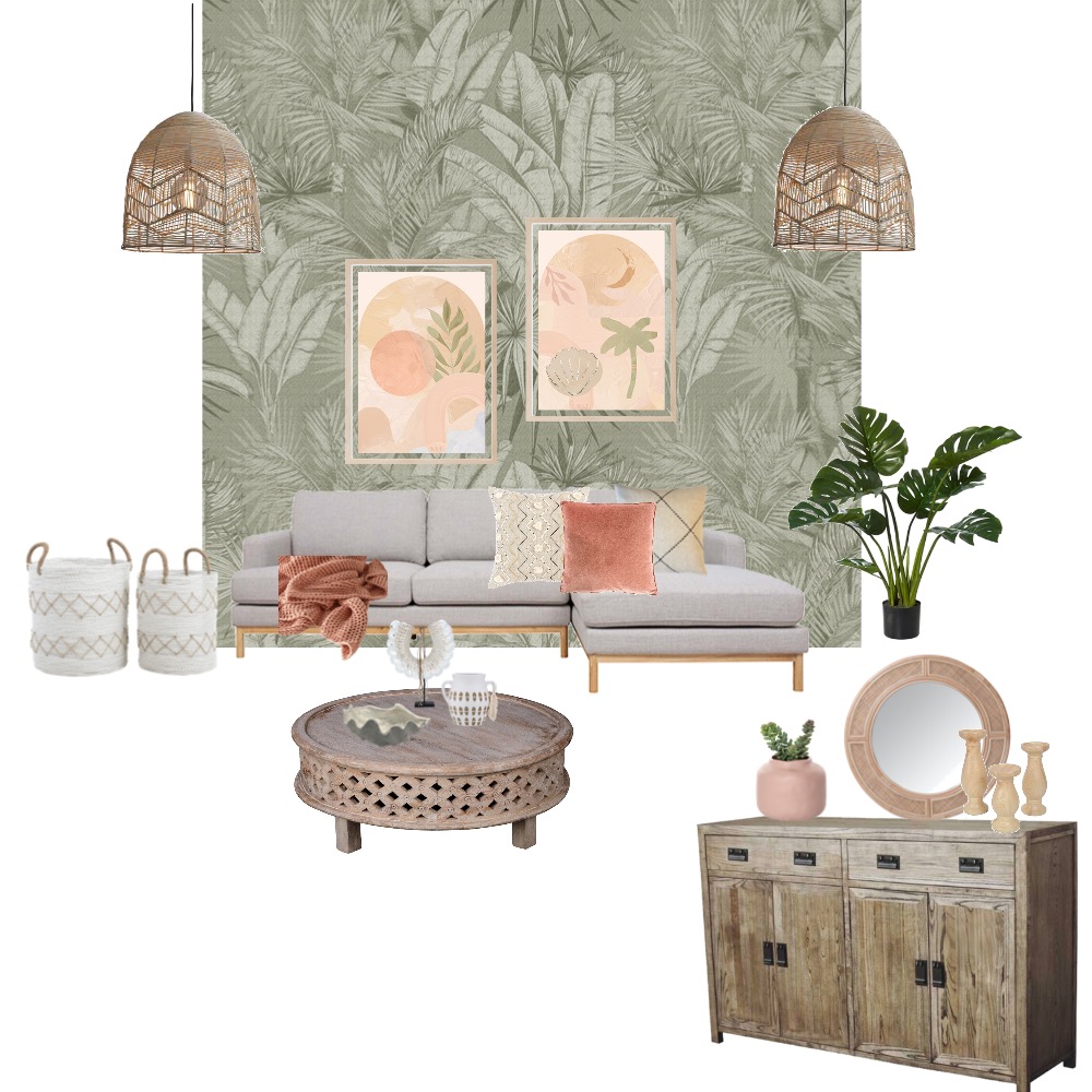 Palm Tree Interior Design Mood Board by Butch & Bulldog - Style Sourcebook