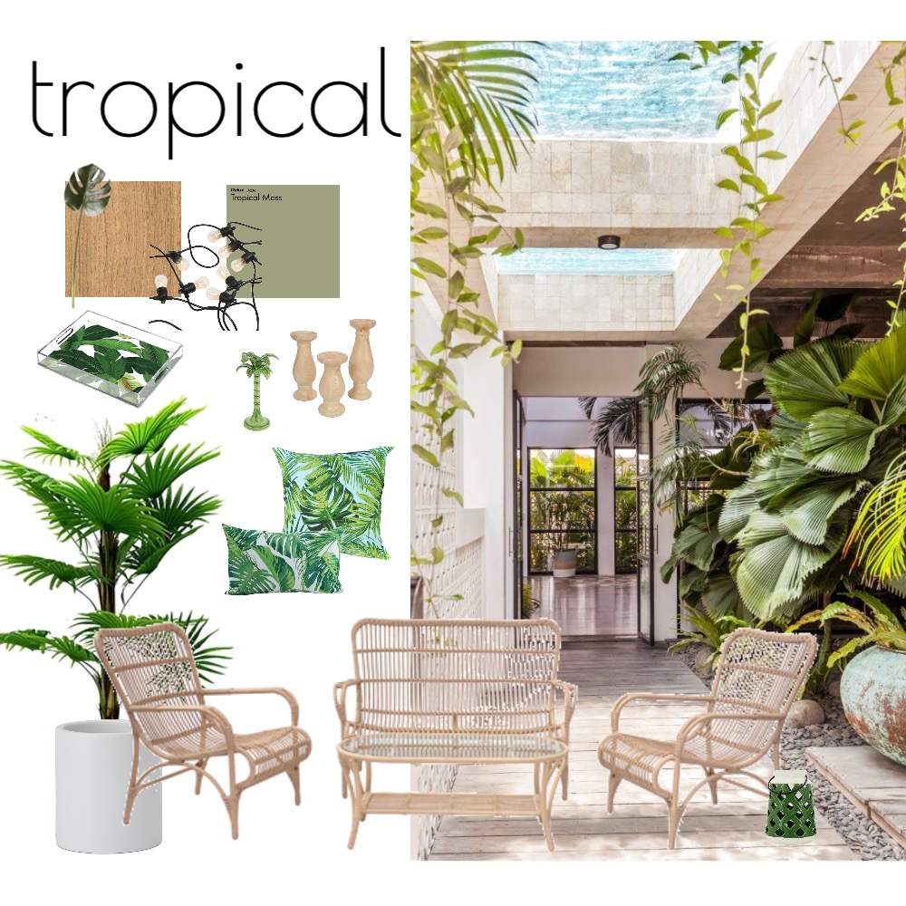 tropical 1 Interior Design Mood Board by tylakippin - Style Sourcebook