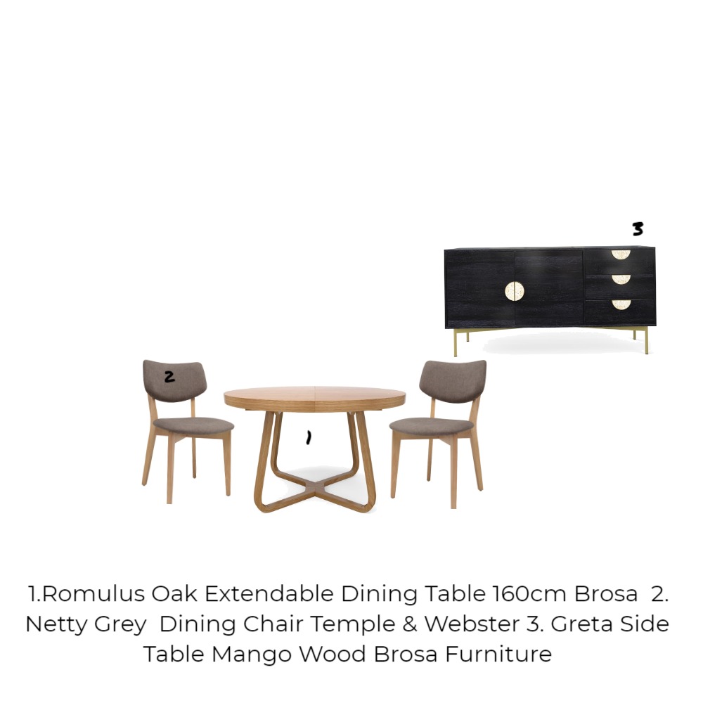 Sample Board 1950's Dining Room Interior Design Mood Board by Design by ...