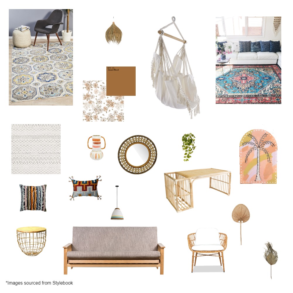 Boho mood board Interior Design Mood Board by maddiebrown - Style ...