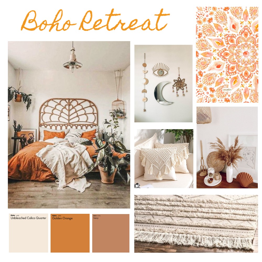 Boho Mood Board Interior Design Mood Board by Natalie Brazel - Style ...