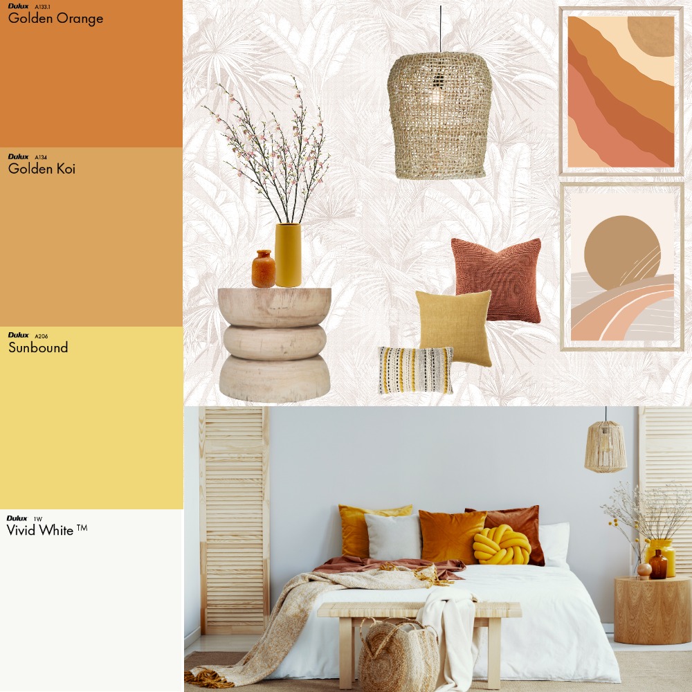 Orange & Yellow Interior Design Mood Board by Fresh Start Styling ...