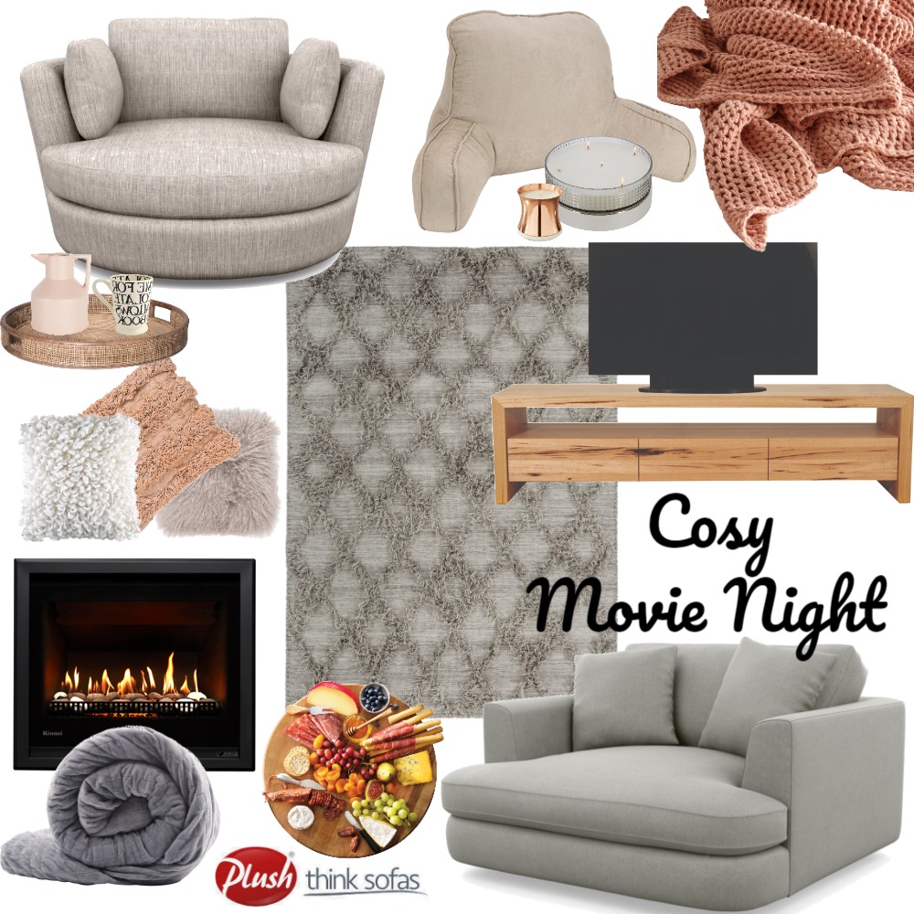 Cosy Movie Night Interior Design Mood Board by belinda__brady - Style ...