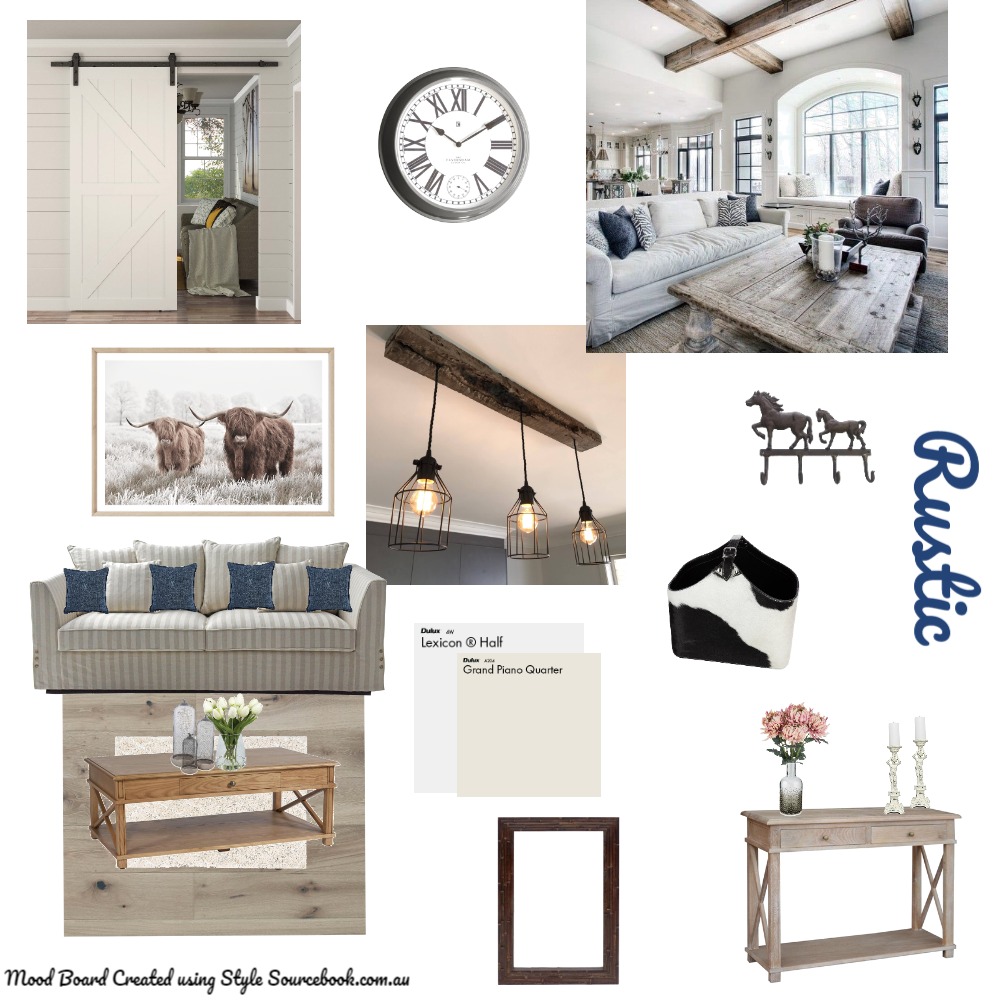 Rustic Interior Design Mood Board by cbellier - Style Sourcebook