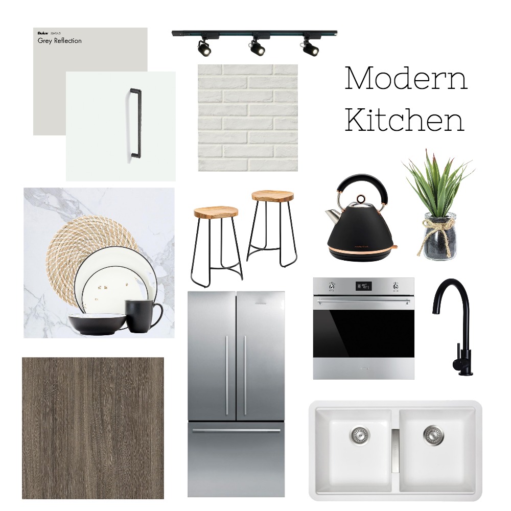 Modern Kitchen Interior Design Mood Board by Madeline Campbell - Style ...