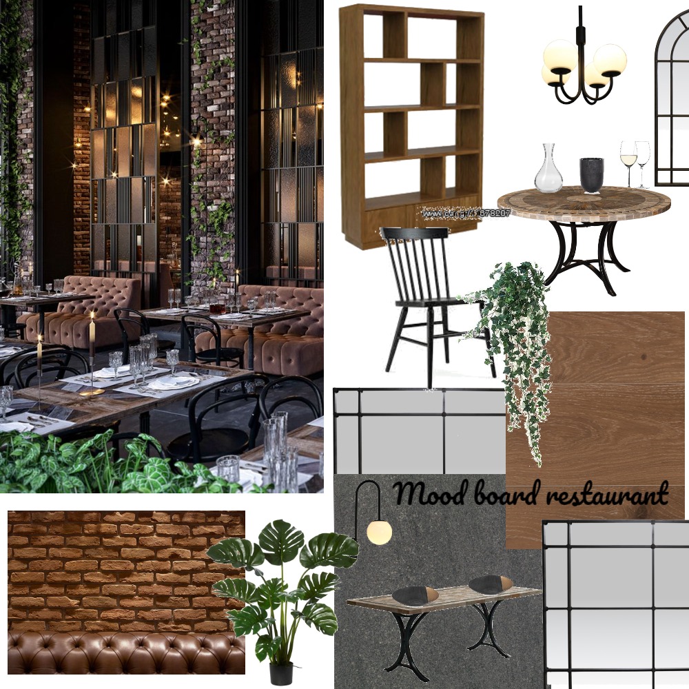 restaurant Interior Design Mood Board by Siapisemina - Style Sourcebook