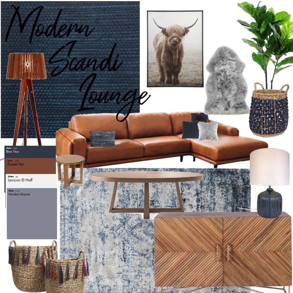 Modern Scandi Lounge Interior Design Mood Board by Liesl - Style Sourcebook