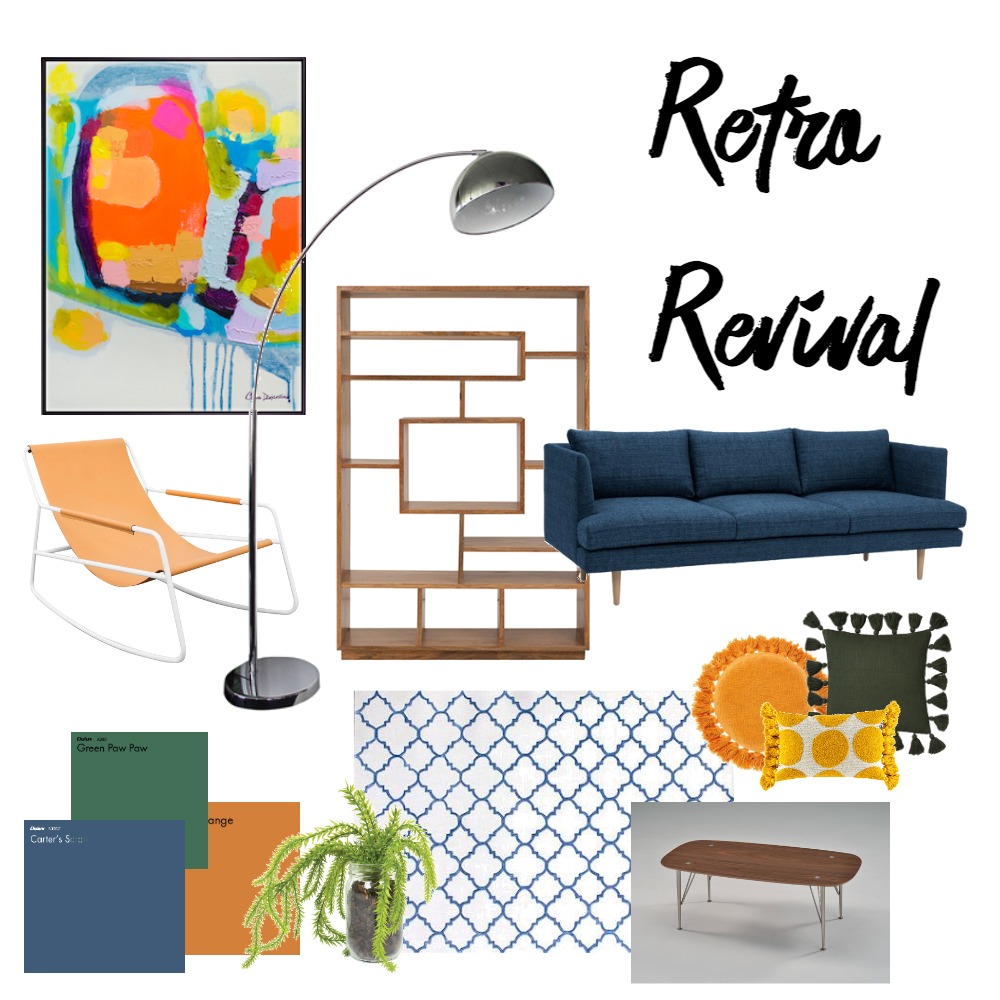 Retro Revival Interior Design Mood Board by belotdesigns - Style Sourcebook
