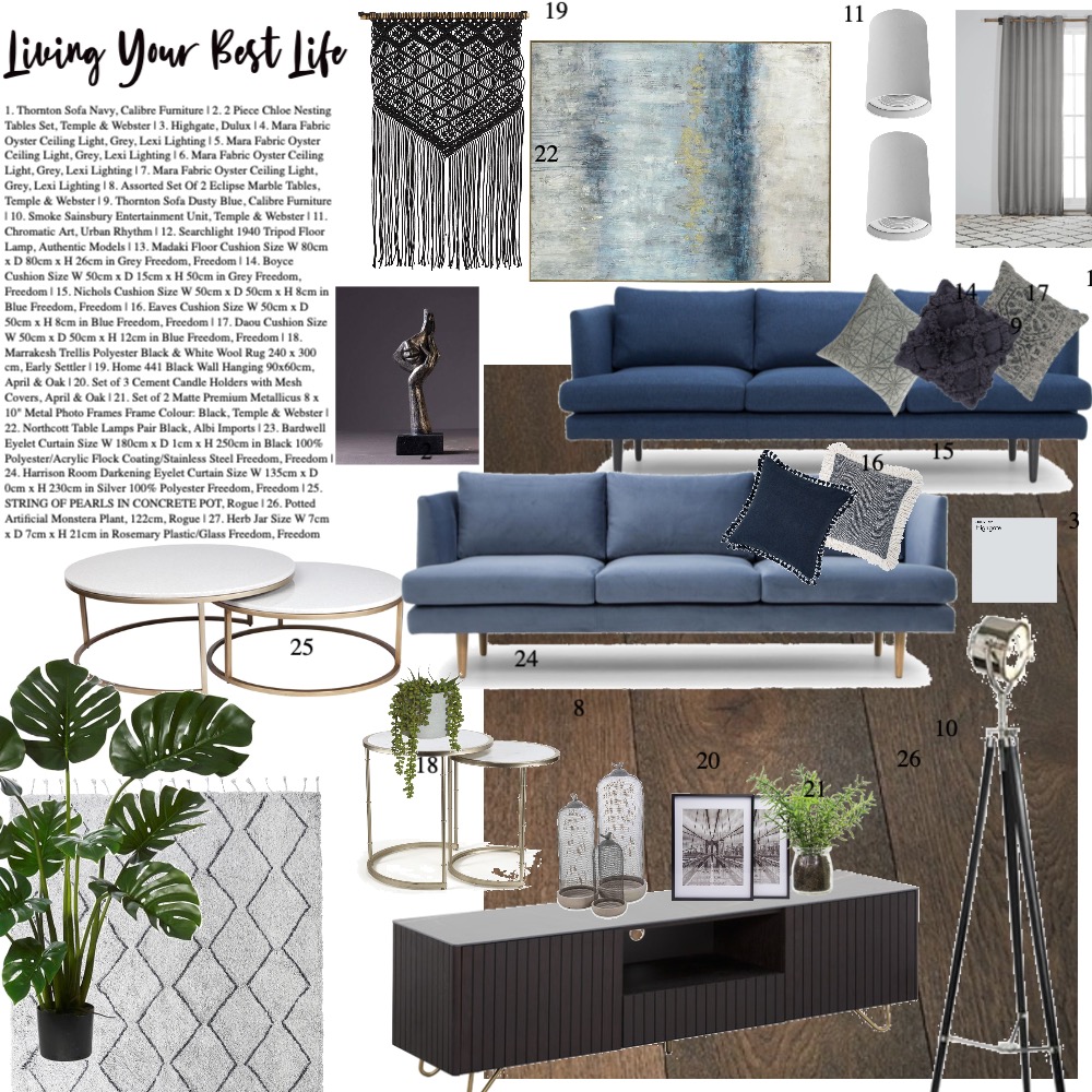 Mod 9 Living your best life Interior Design Mood Board by hknights ...