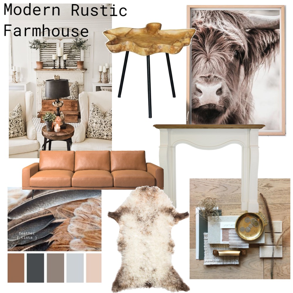 Modern Rustic Farmhouse Interior Design Mood Board by KennedyInteriors ...