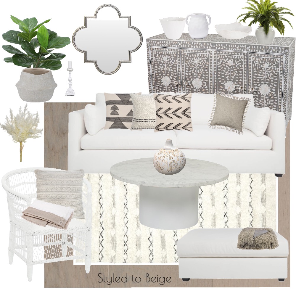 Styled to Beige Interior Design Mood Board by stylefusion - Style ...
