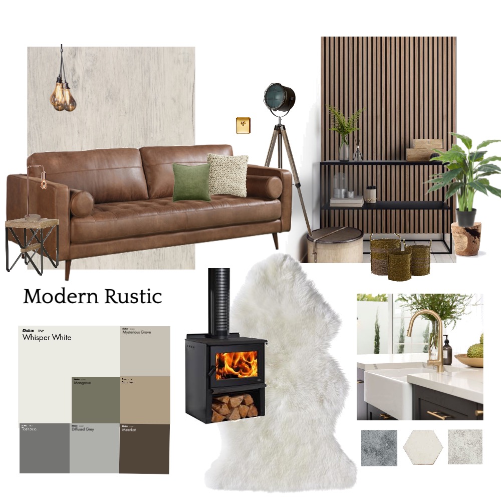 Modern Rustic Design Interior Design Mood Board by Lauramcleaysmith ...