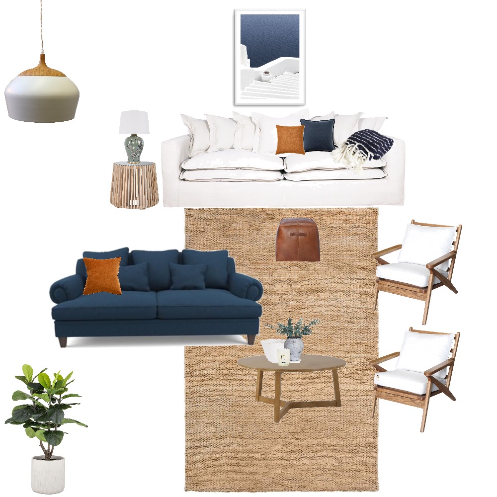 Living - navy + white Interior Design Mood Board by alipearce - Style ...