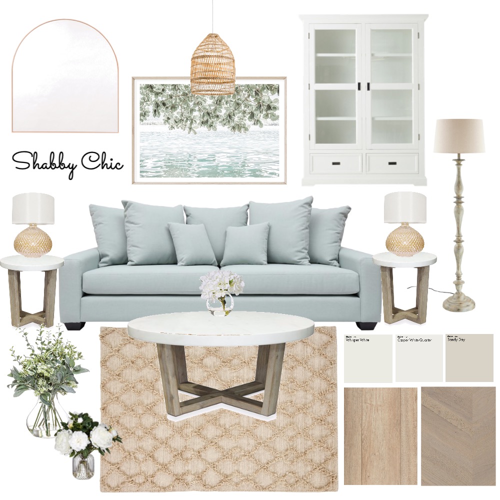 Shabby Chic Interior Design Mood Board by Adann - Style Sourcebook