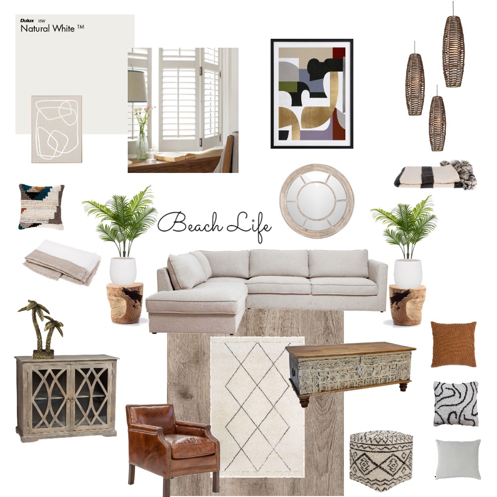 Beach Life, Module 3 Interior Design Mood Board by Lauren333 - Style ...