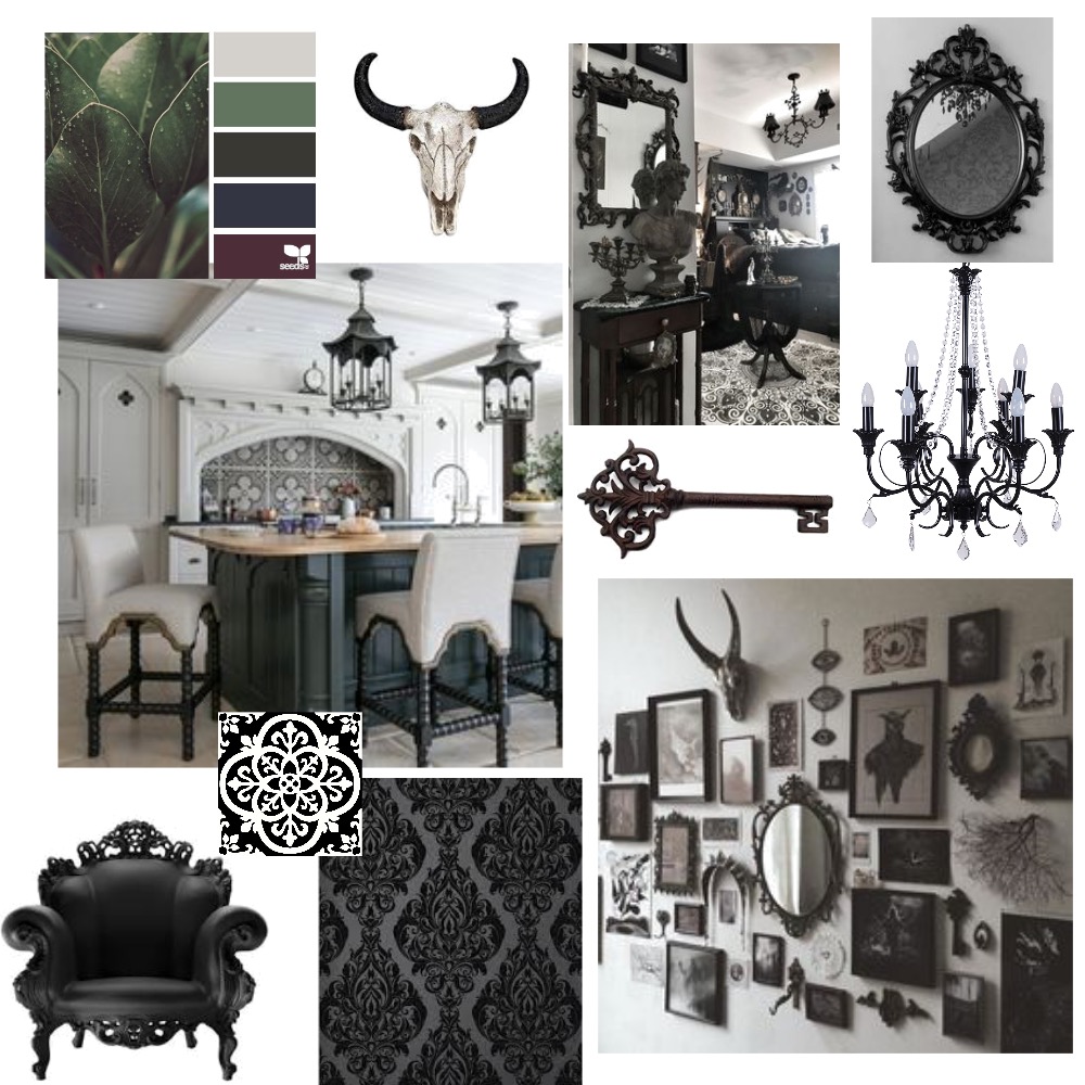 Gothic Interior Design Mood Board by baxterkel - Style Sourcebook
