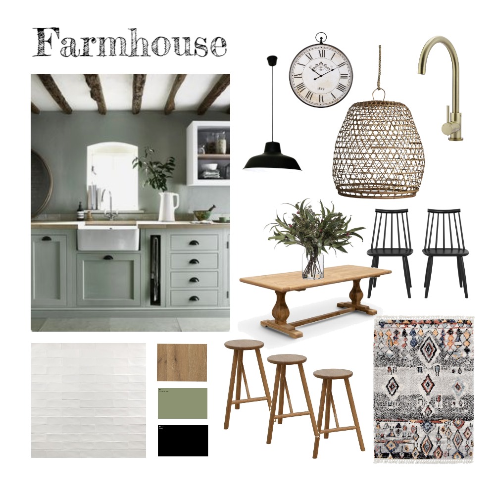 Farmhouse Interior Design Mood Board by Tennille - Style Sourcebook