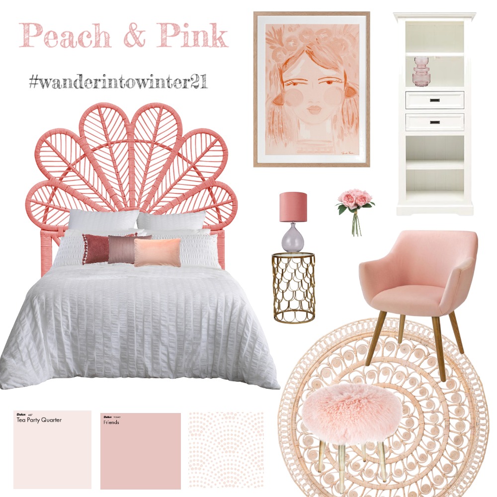 Peach and Pink Interior Design Mood Board by interiorology - Style ...