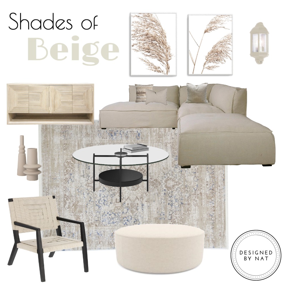 Shades of beige Interior Design Mood Board by Designed By Nat - Style ...