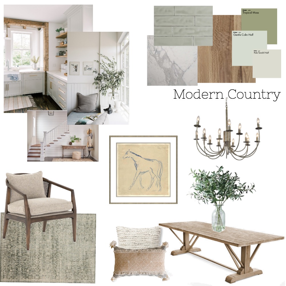 Modern Country Interior Design Mood Board by Home & Hutch Interiors ...