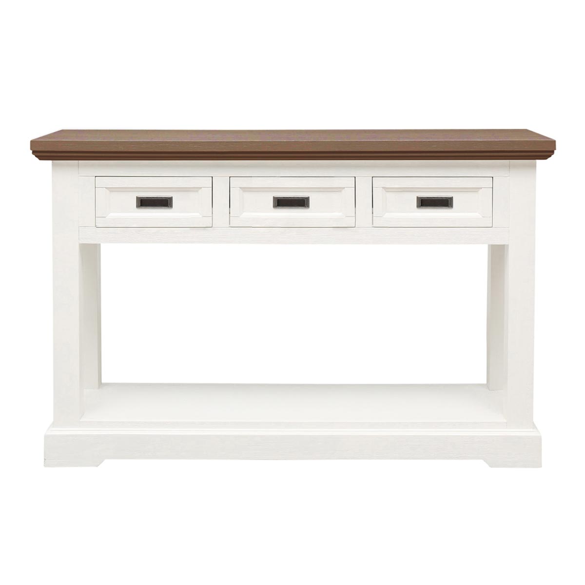 Hamptons Console Table 3 Drawer in Two Tone by OzDesignFurniture ...