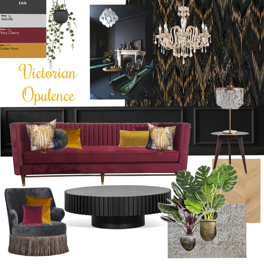 Victorian Opulence Interior Design Mood Board by KatieBirch - Style ...