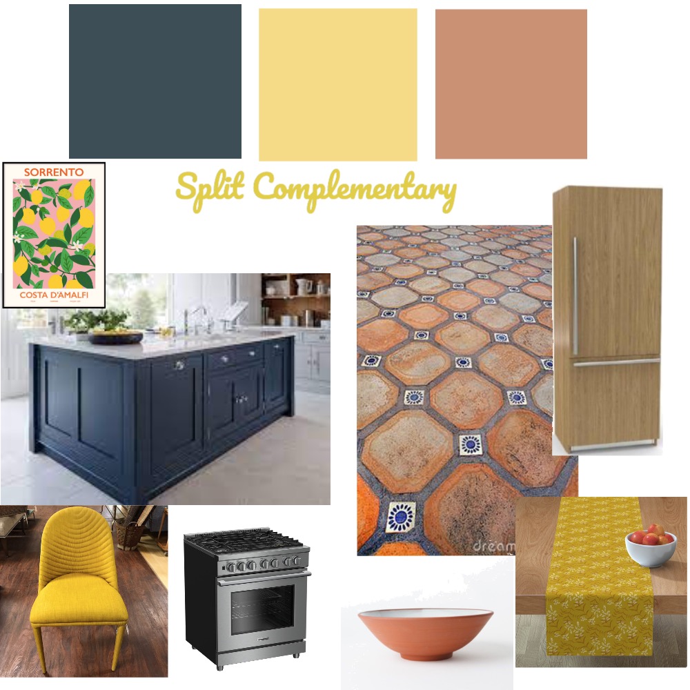 Split Complementary Kitchen Interior Design Mood Board by ...