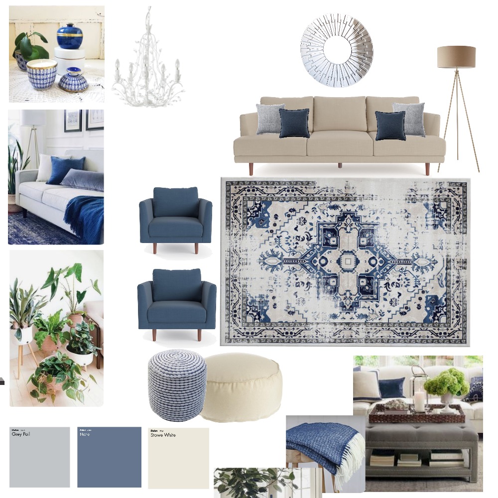 MIRA 5 BLUE ARMCHAIRS Interior Design Mood Board by Dorothea Jones ...