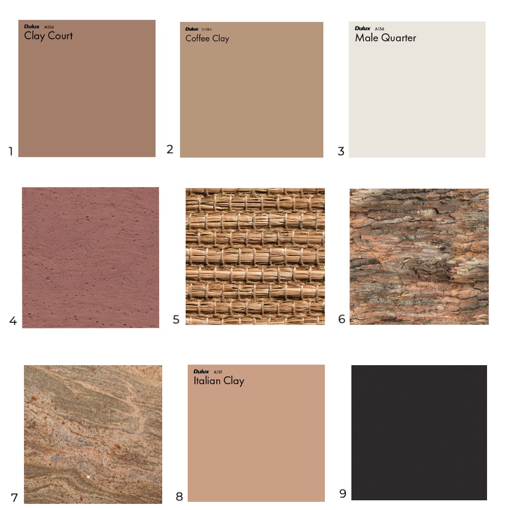 Earthy Grounded Finishes Interior Design Mood Board by marialockard ...