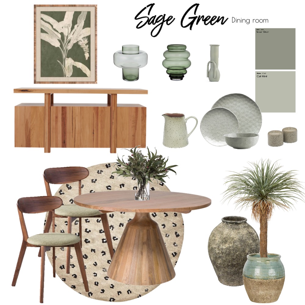 Sage green dining room Interior Design Mood Board by Manea Interiors ...