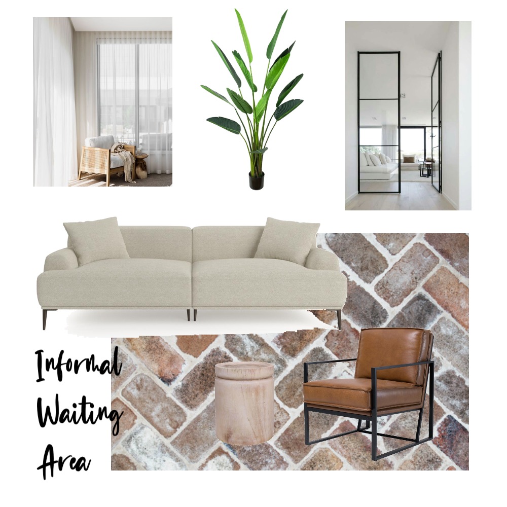 Informal Waiting Area Interior Design Mood Board by Bay House Projects ...
