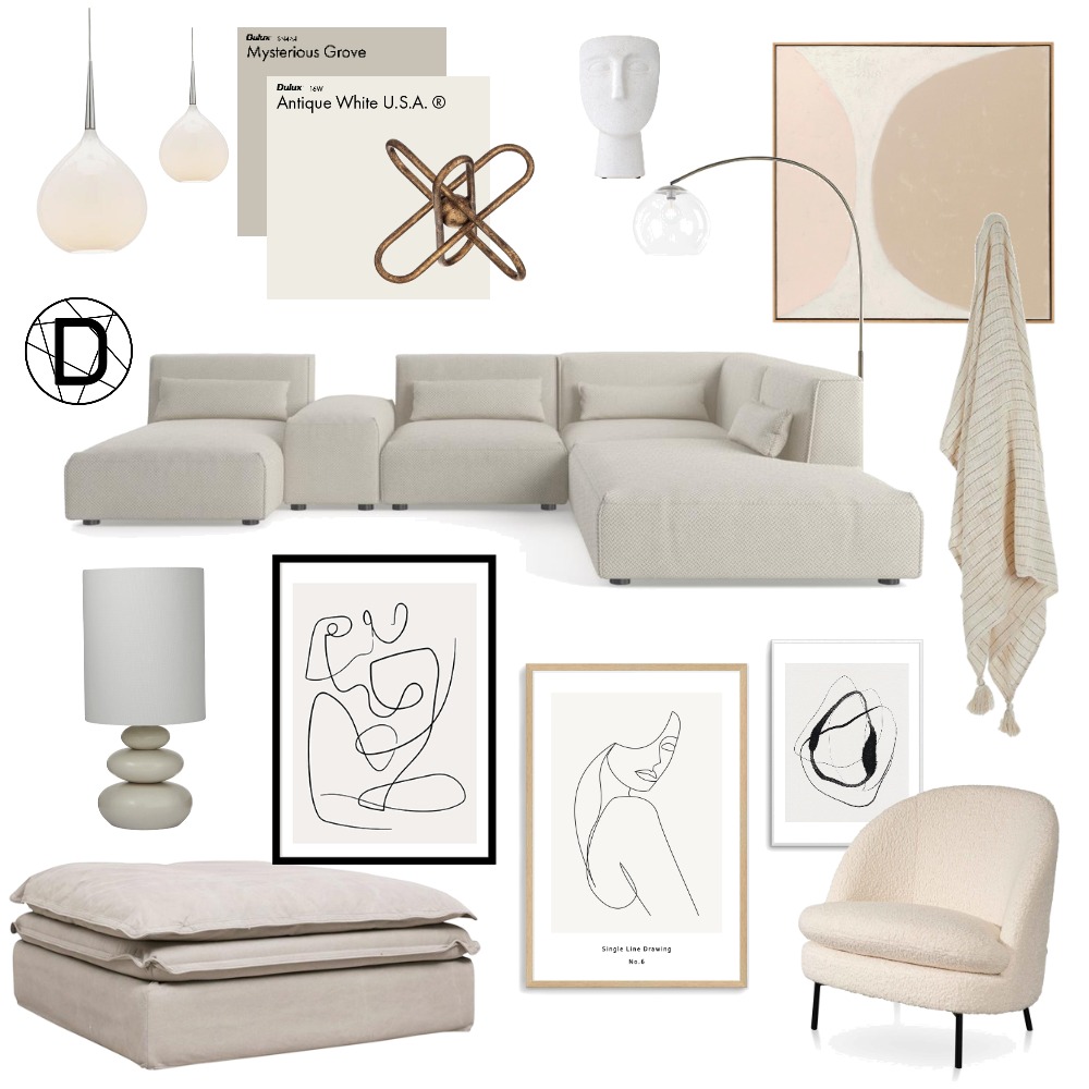 Contemporary Neutral Interior Design Mood Board by Designingly - Style ...