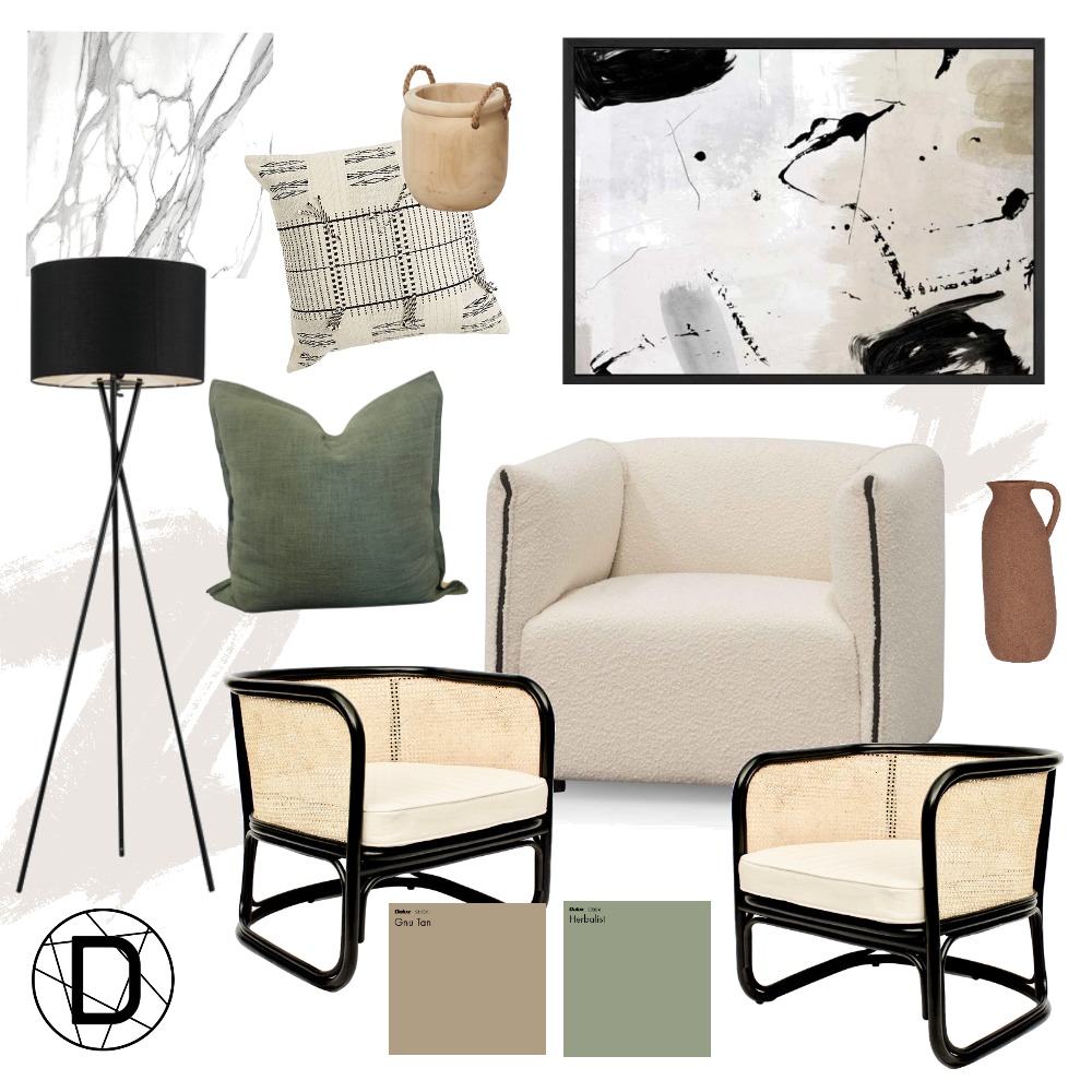 Contemporary Abstract Interior Design Mood Board by Designingly Co ...