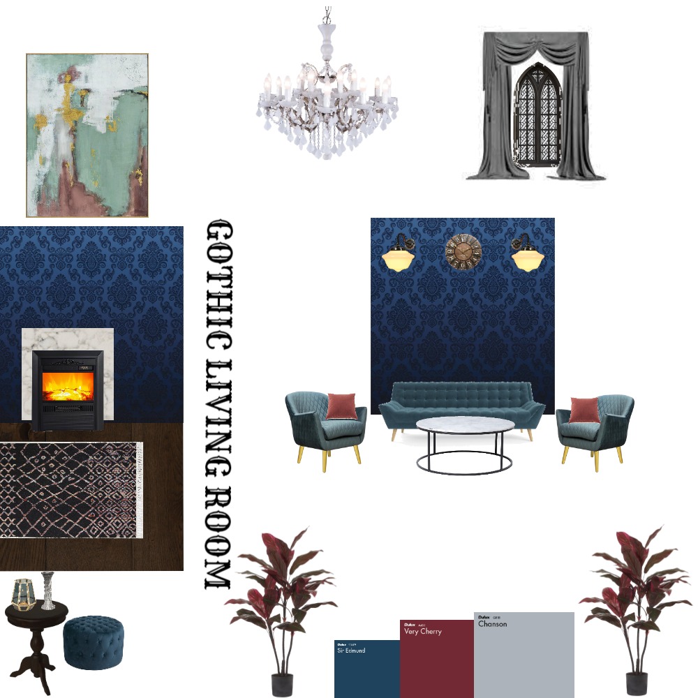 GOTHIC MOOD BOARD Interior Design Mood Board by Jatin Pathak - Style ...
