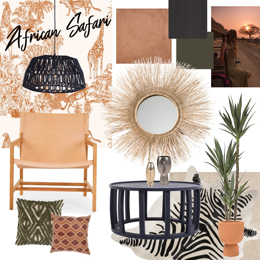 African Safari Interior Design Mood Board by aartilyall - Style Sourcebook
