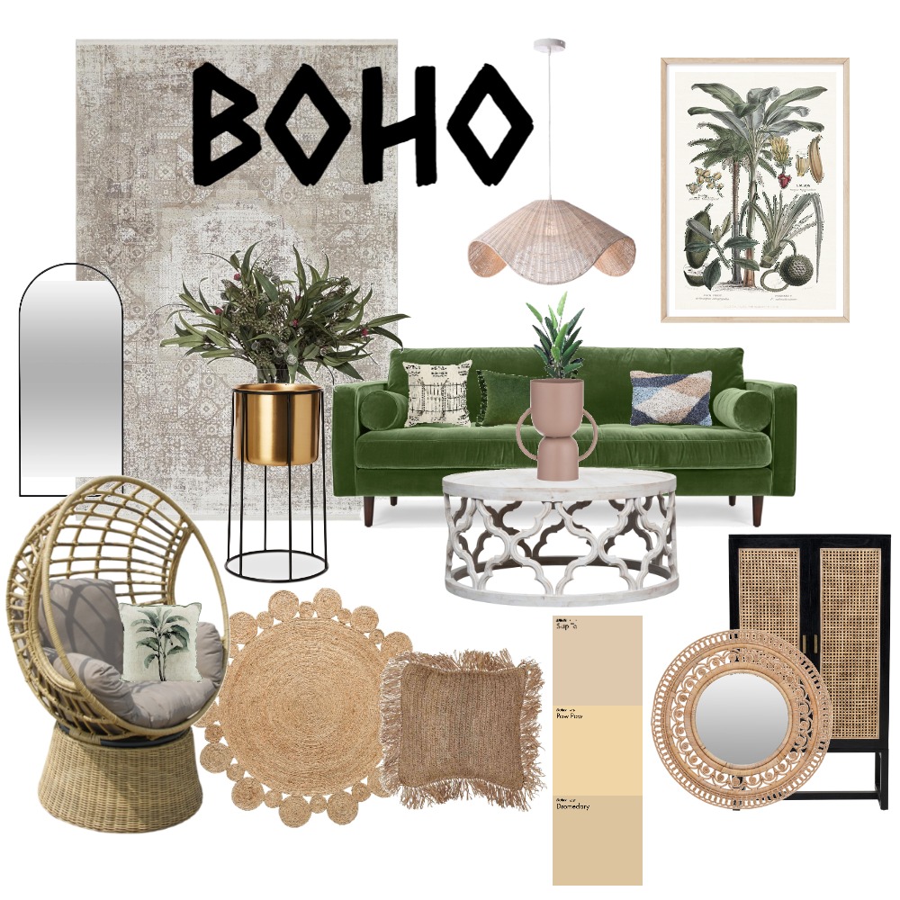 BOHO URBAN JUNGLE Interior Design Mood Board by Tealandgrayinteriors ...