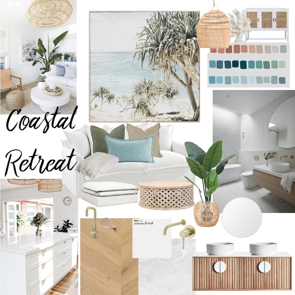 Coastal Retreat Interior Design Mood Board by alarnalawrence - Style ...