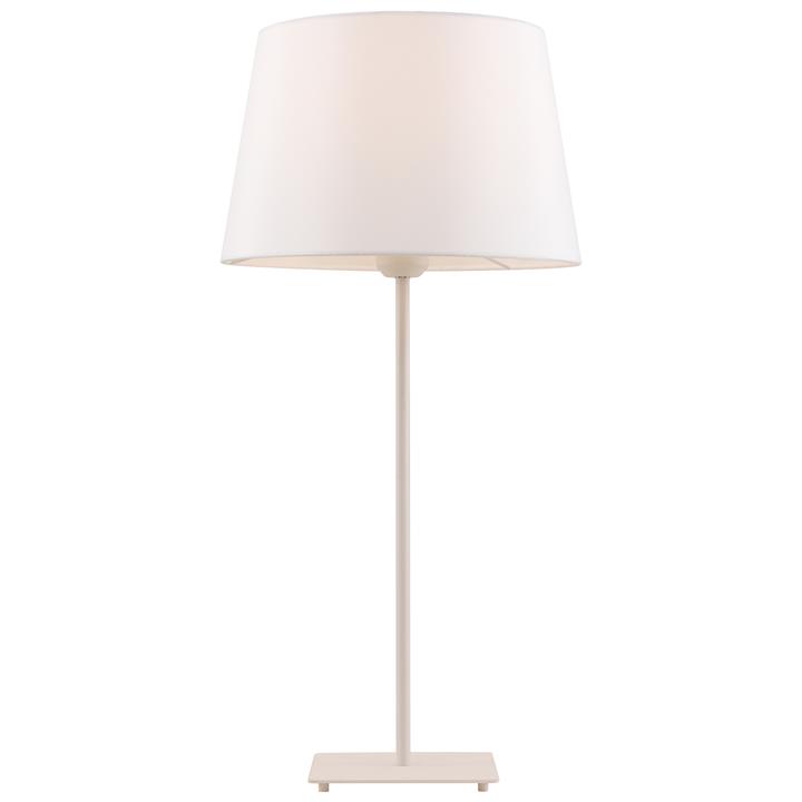 Devon Metal Base Table Lamp, White by Telbix - Style Sourcebook